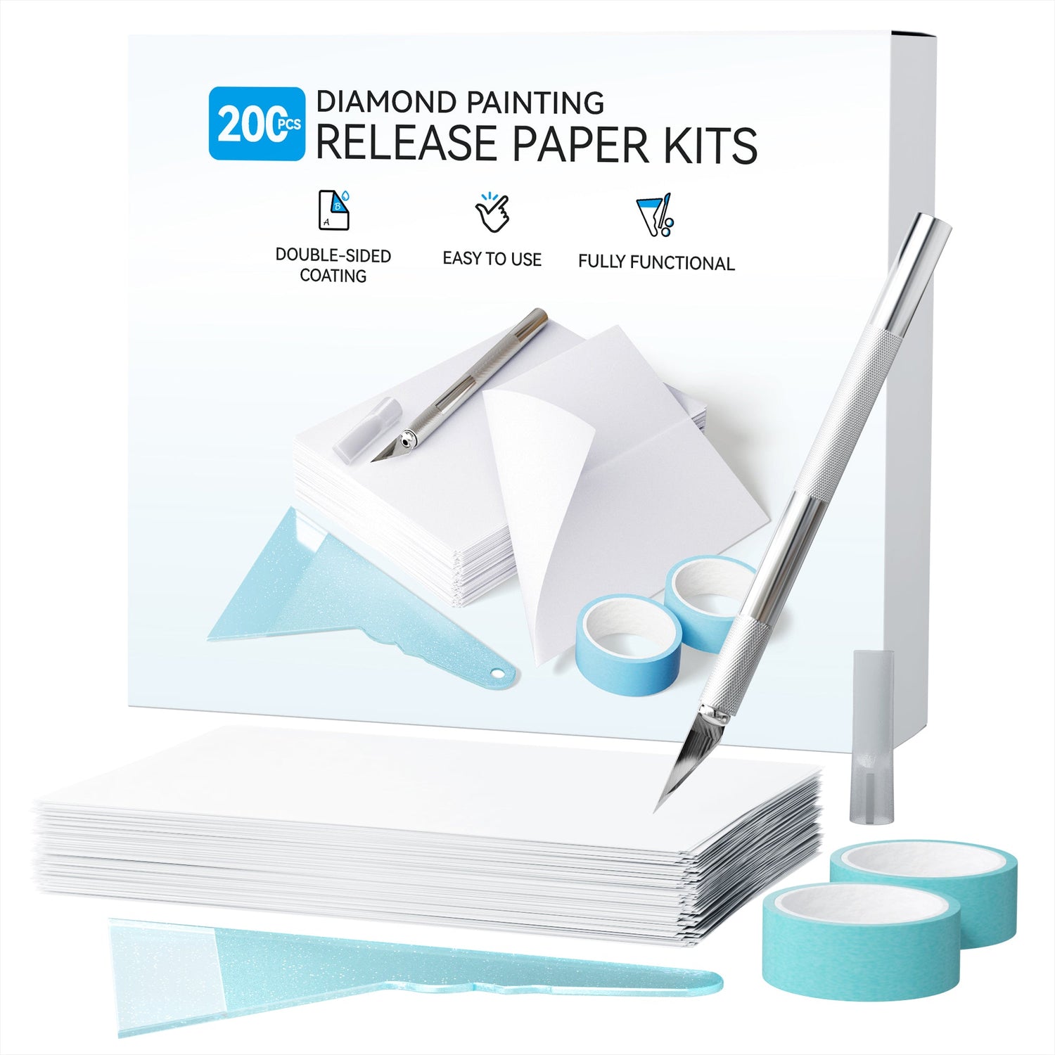 200-Piece Diamond Painting Release Paper Kit