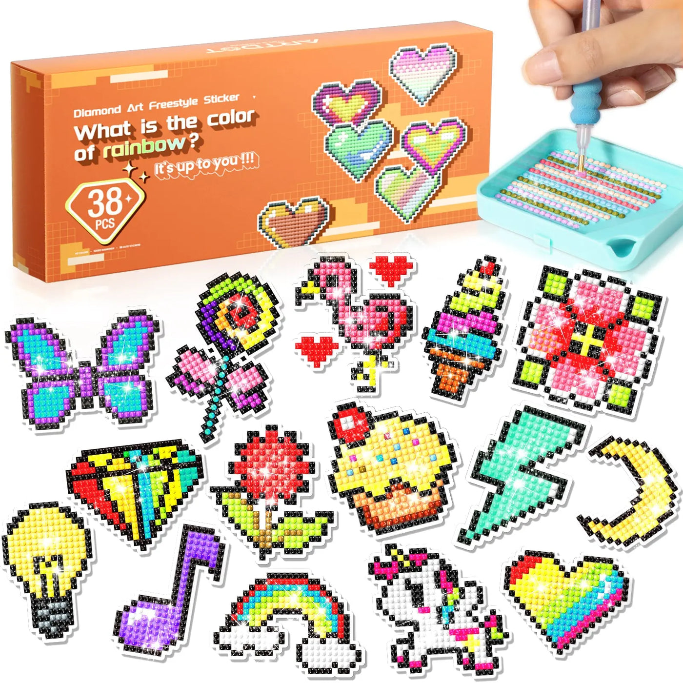 Small DIY Diamond Painting Sticker Kits for Beginners & Kids | ARTDOT®