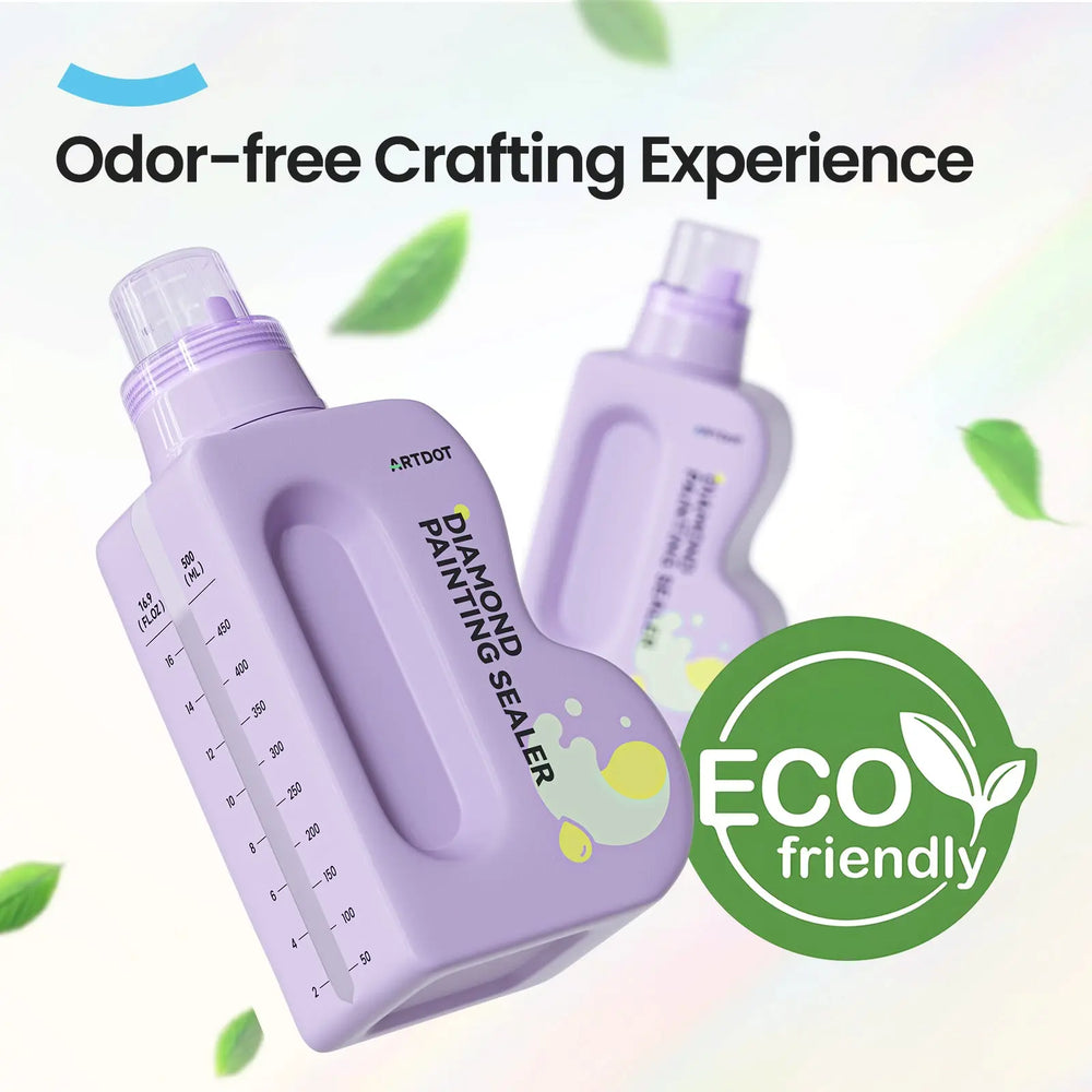 480ML Diamond Painting Sealer Kit with Measuring Cap | ARTDOT