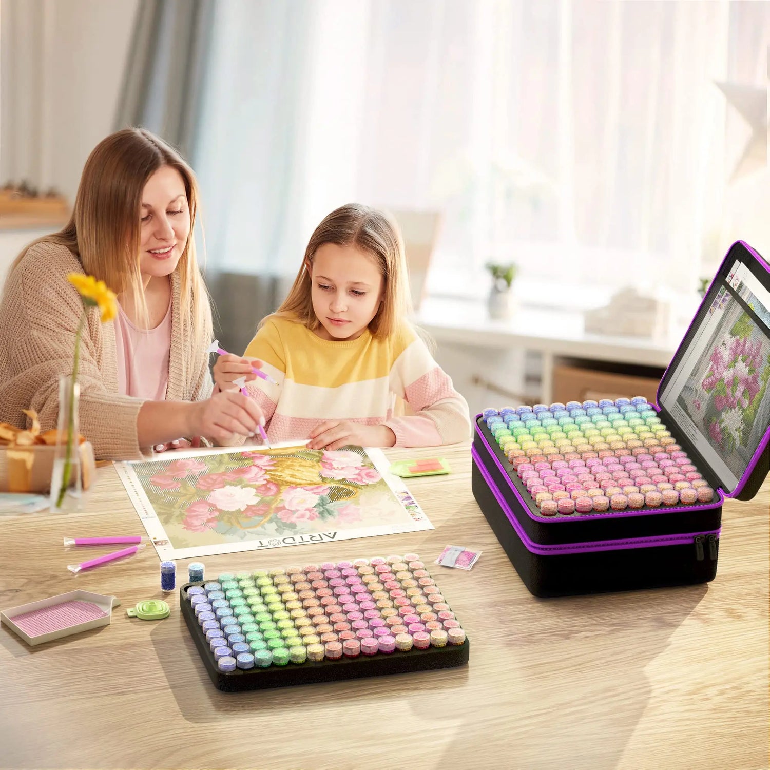 ARTDOT Dark Diamond Painting Storage Case for Beads