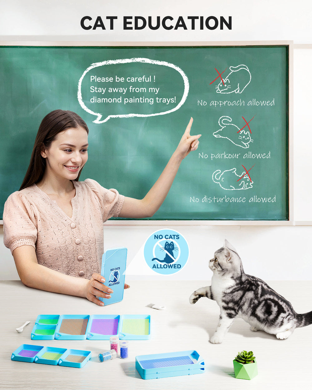 ARTDOT Large Diamond Painting Trays Kits for Craft