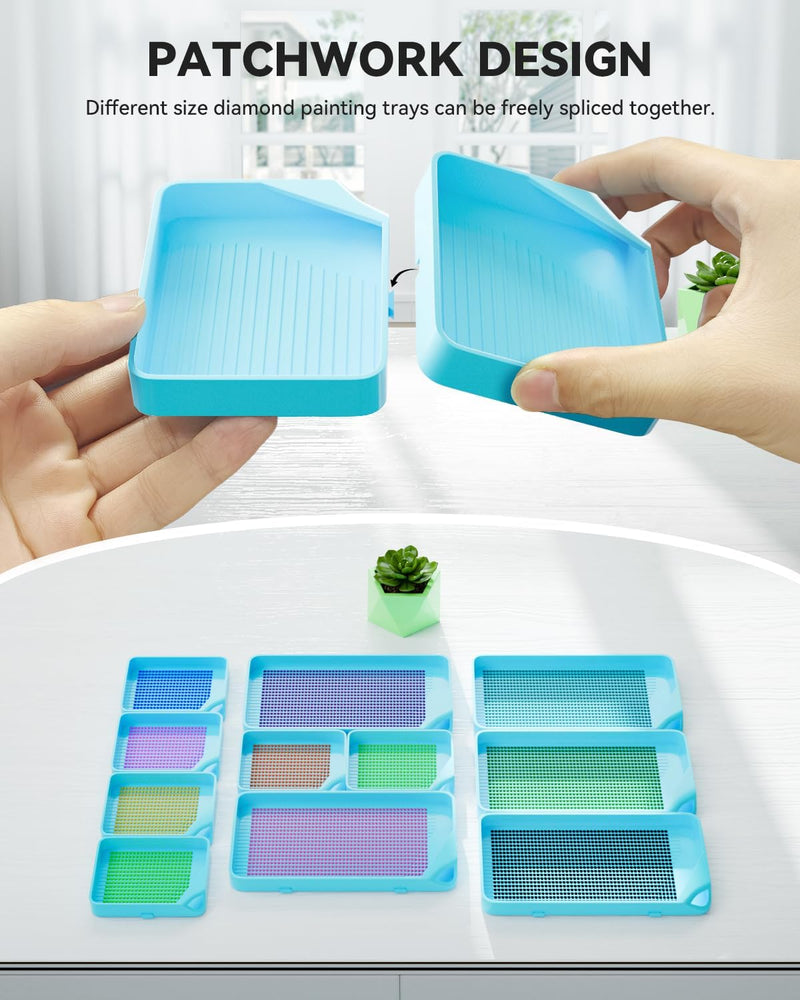 ARTDOT Large Diamond Painting Trays Kits for Craft