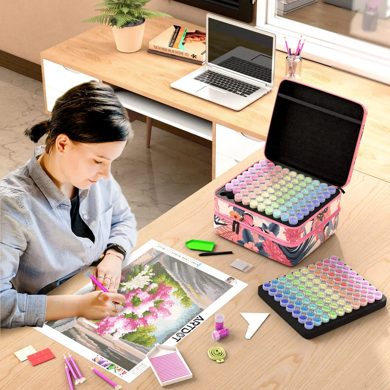 Diamond Painting Storage Case with Beads & Tools Organizer| ARTDOT®