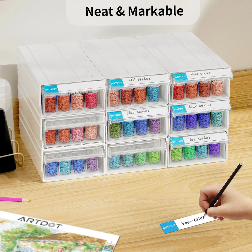 DIY Beads & Drills Stackable Storage Containers for Diamond Art | Artdot®